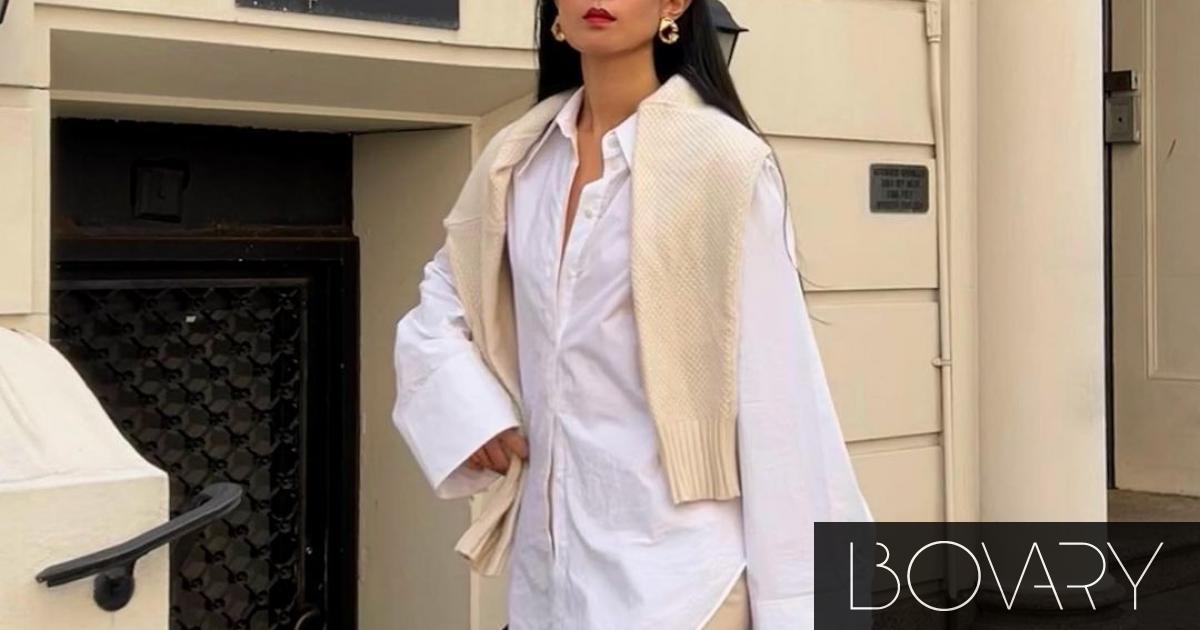 Η τσάντα από τα Mango στο χρώμα της βανίλιας χαρίζει πολυτέλεια και class στο look | BOVARY